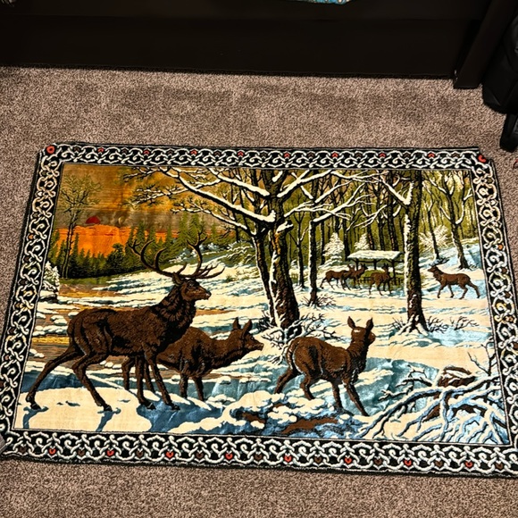 Accents | Vintage Italian Deer Tapestry | Poshmark